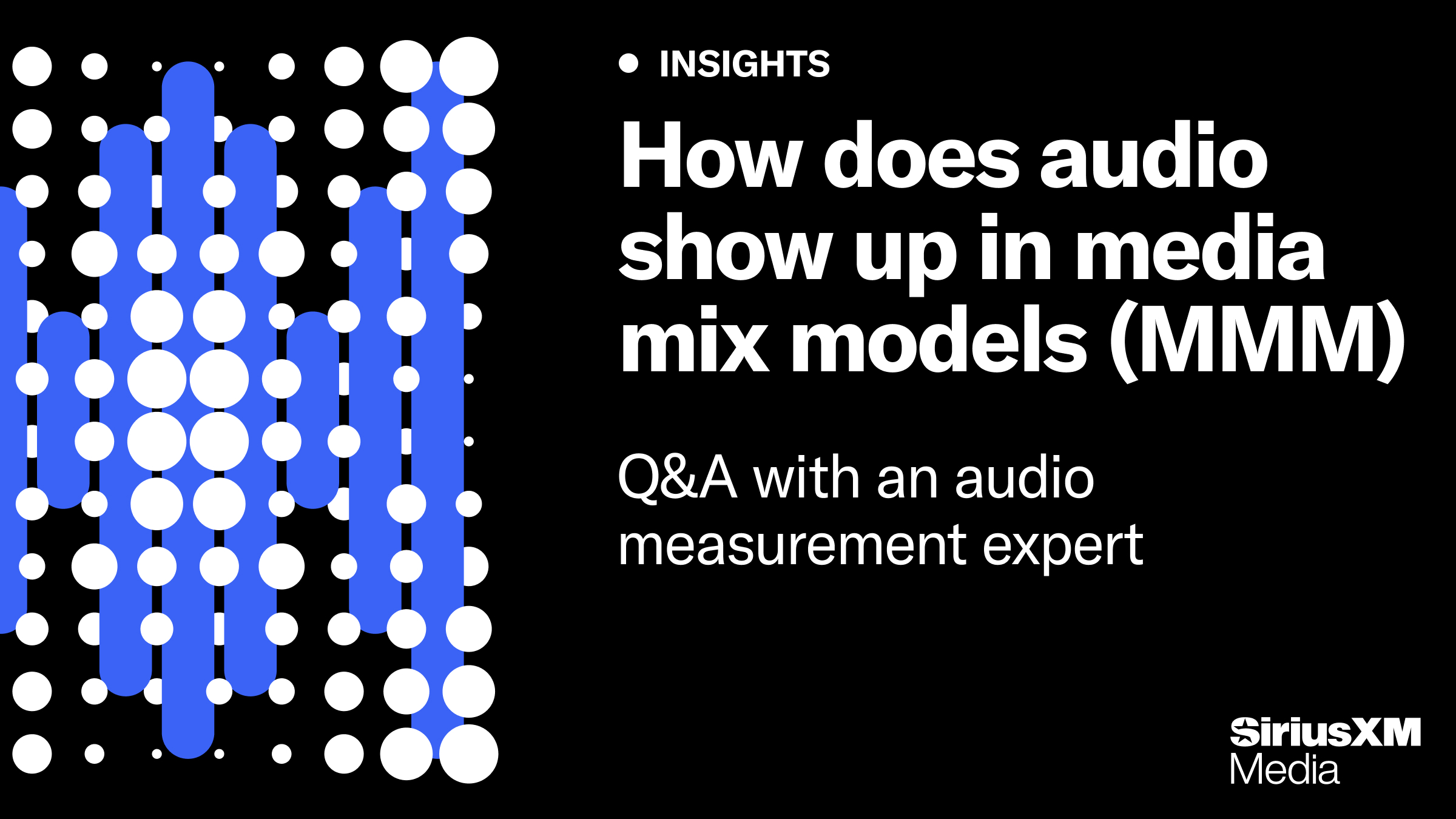 Q & A: How Does Audio Show up in Media Mix Models (MMM)