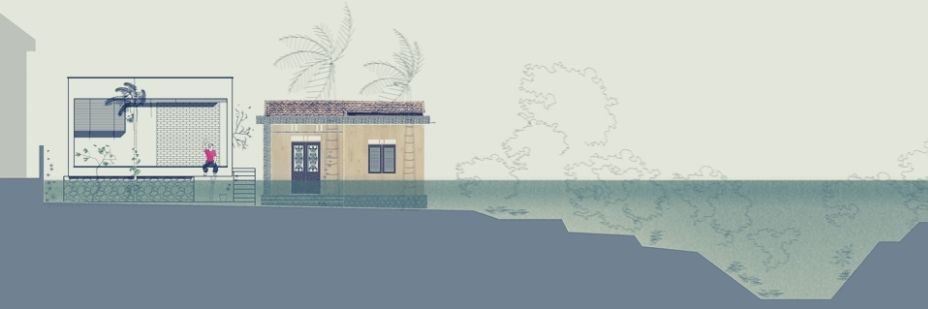 Flood Proof House Drawing