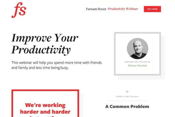 Crafting an Online Brand for Farnam Street's Microsite