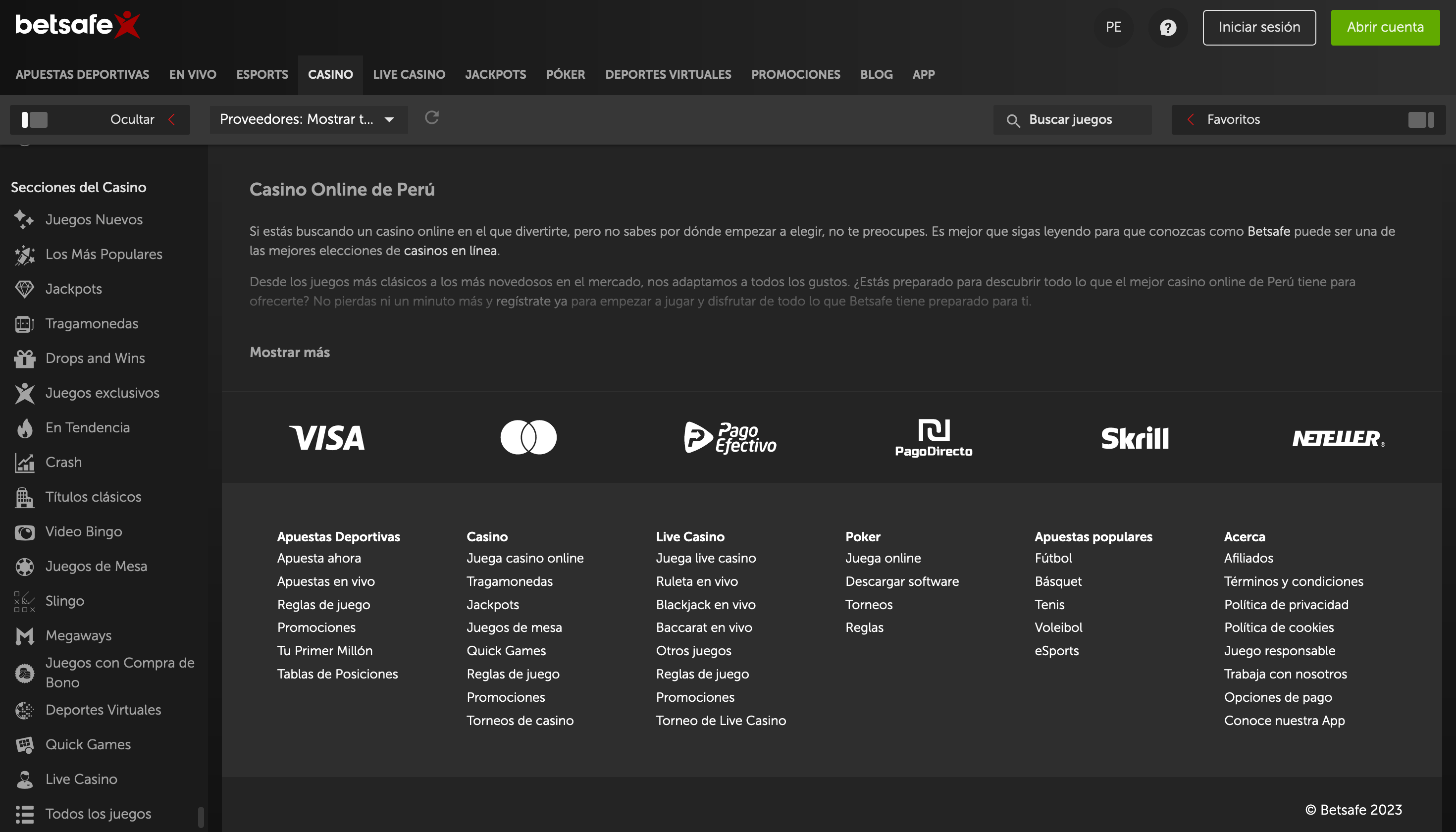 Betsafe Perú | Dobla tu Depósito hasta S/400+Giros Gratis