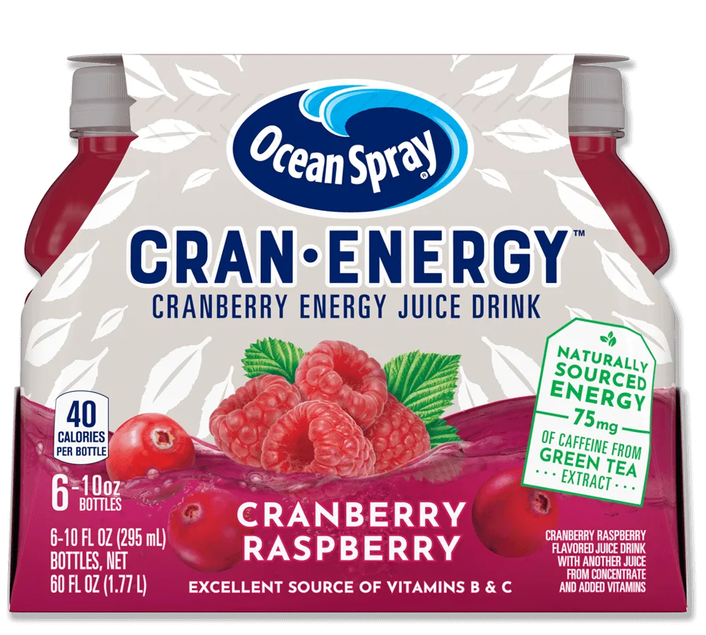 Cran•Energy™ Cranberry Raspberry Energy Juice Drink