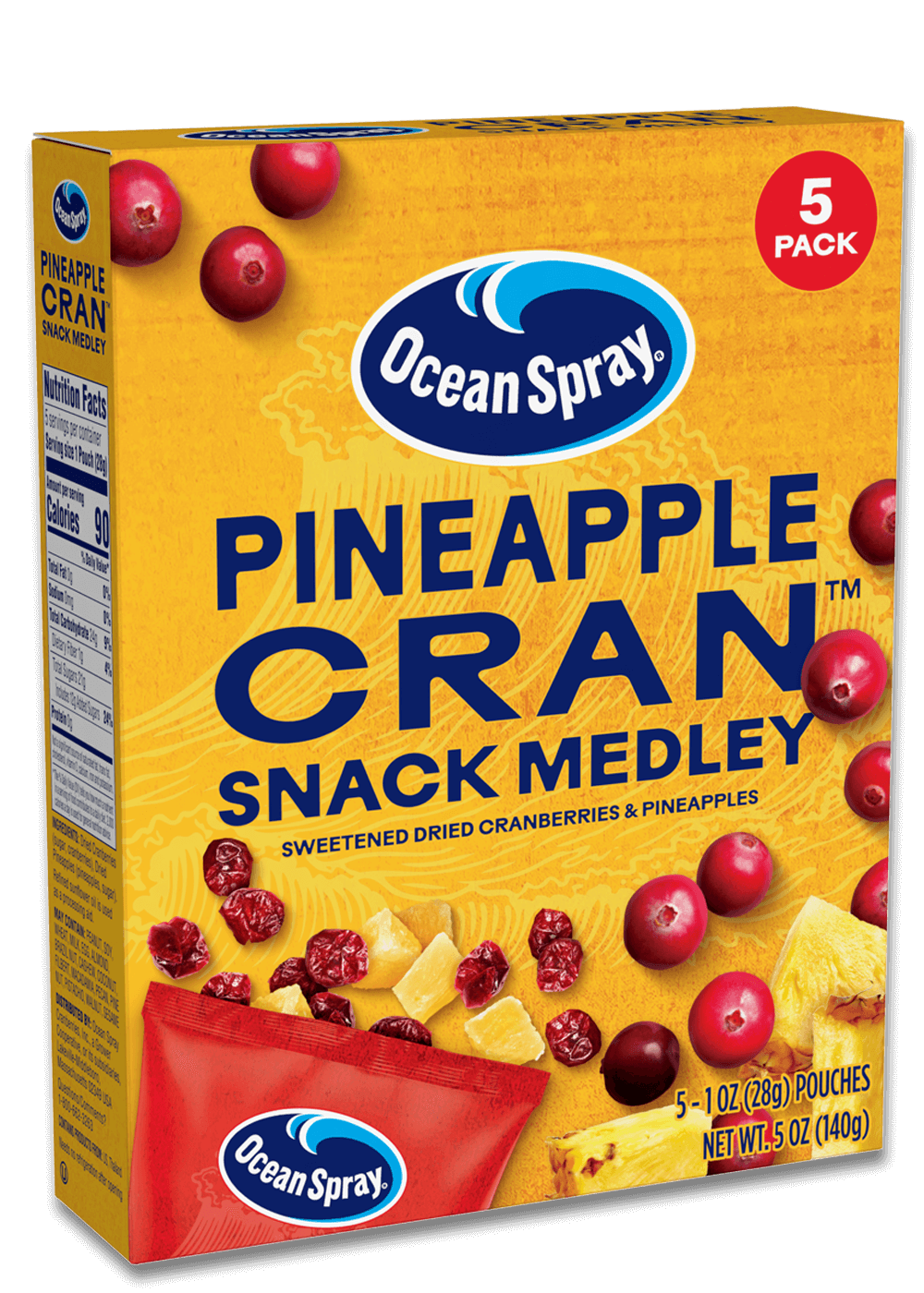 SWEETENED DRIED CRANBERRIES & PINEAPPLES