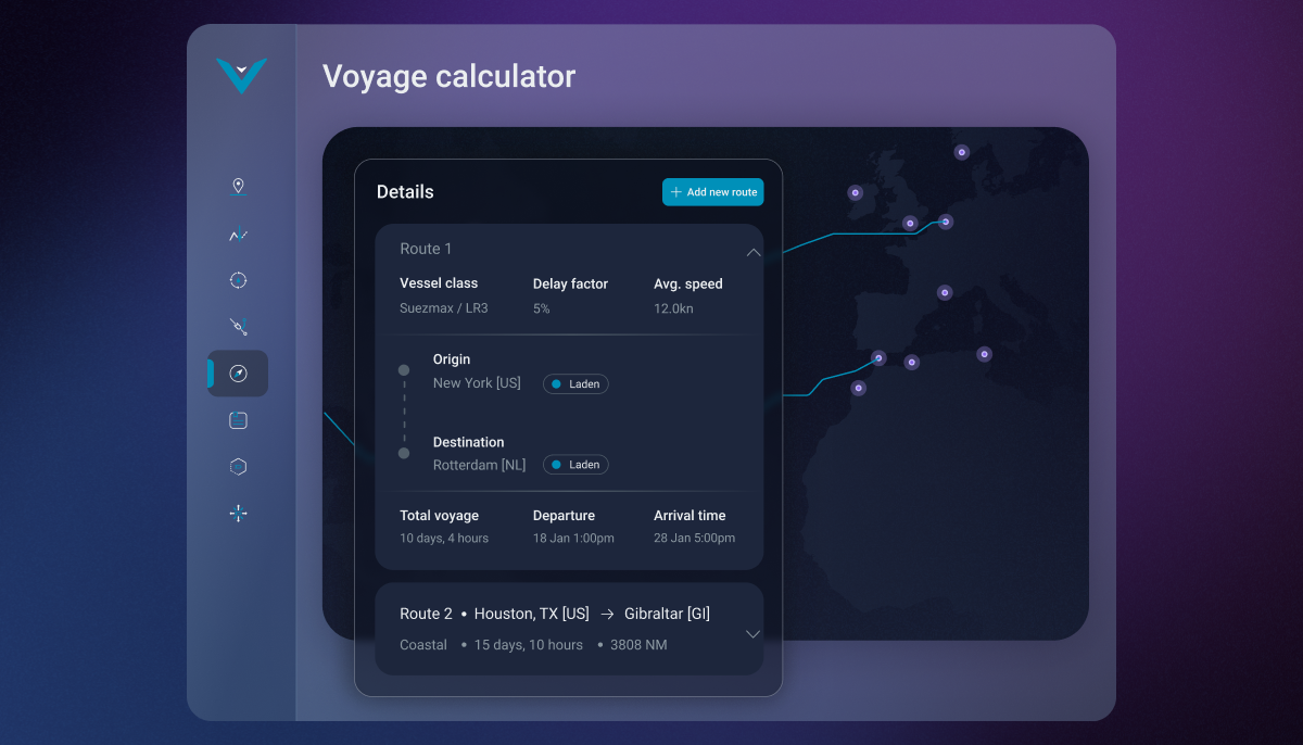 Voyage Optimisation & Route Planning Tools | Vortexa