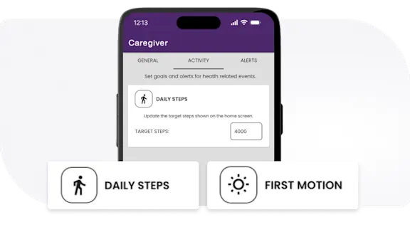Senior caregiver app for more peace of mind.