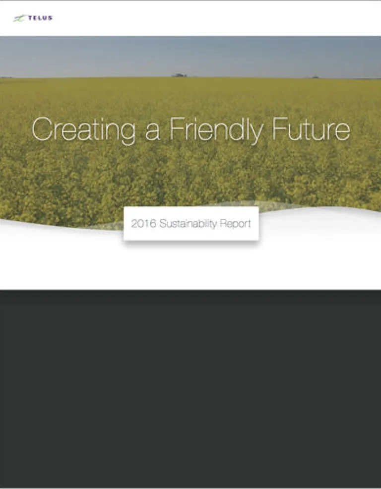 Sustainability reporting | TELUS Sustainability