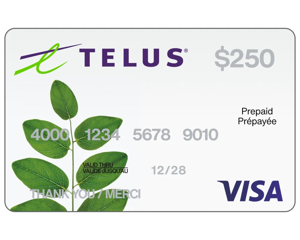 Win a $250 Visa Gift Card | TELUS