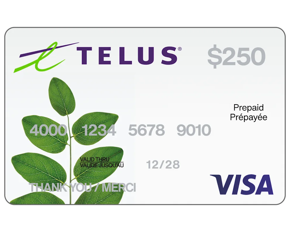 Win a $250 Visa Gift Card | TELUS