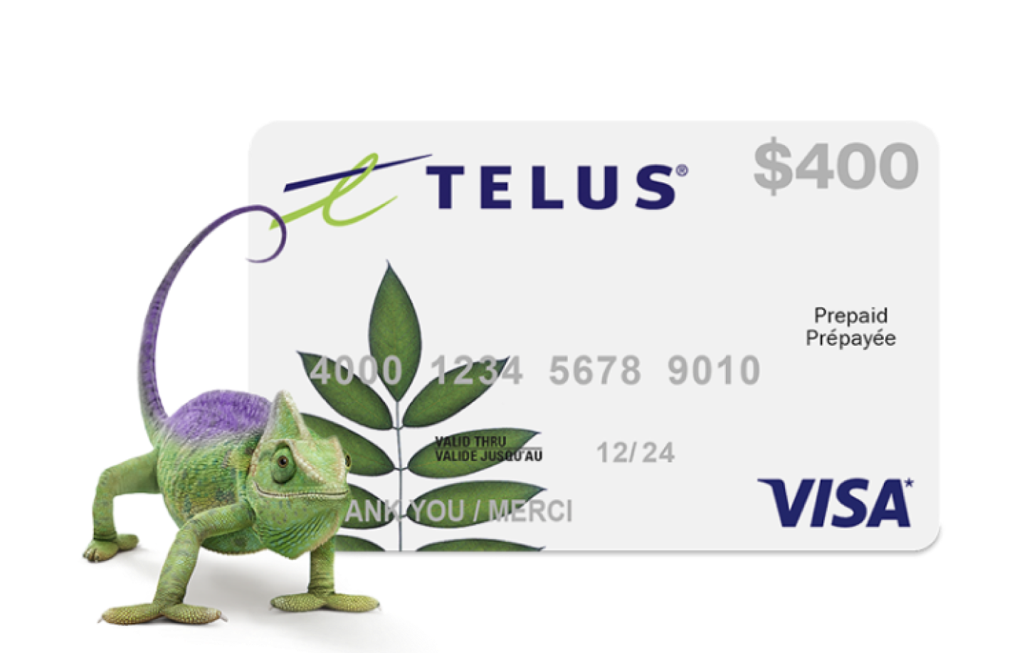 $400 Prepaid Visa With Optik TV And Internet | TELUS