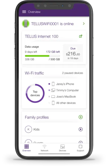 TELUS Connect (My Wi-Fi) | Home network management