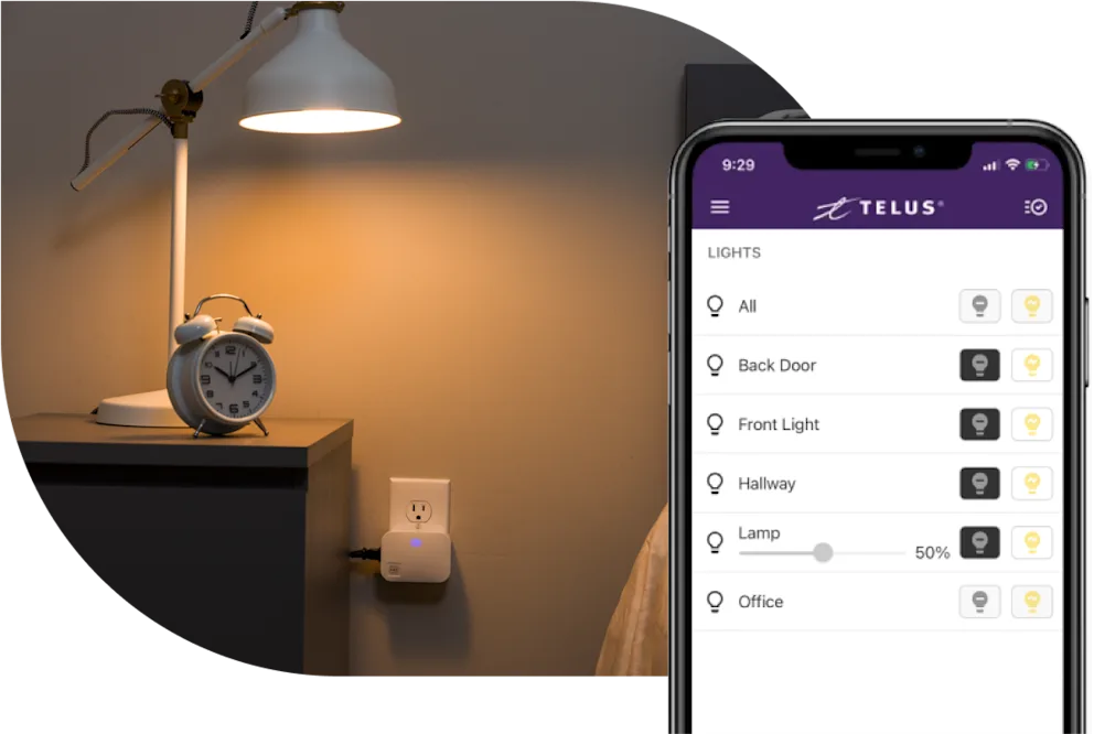 Automated Dimmer And Smart Plug For Lamps | TELUS