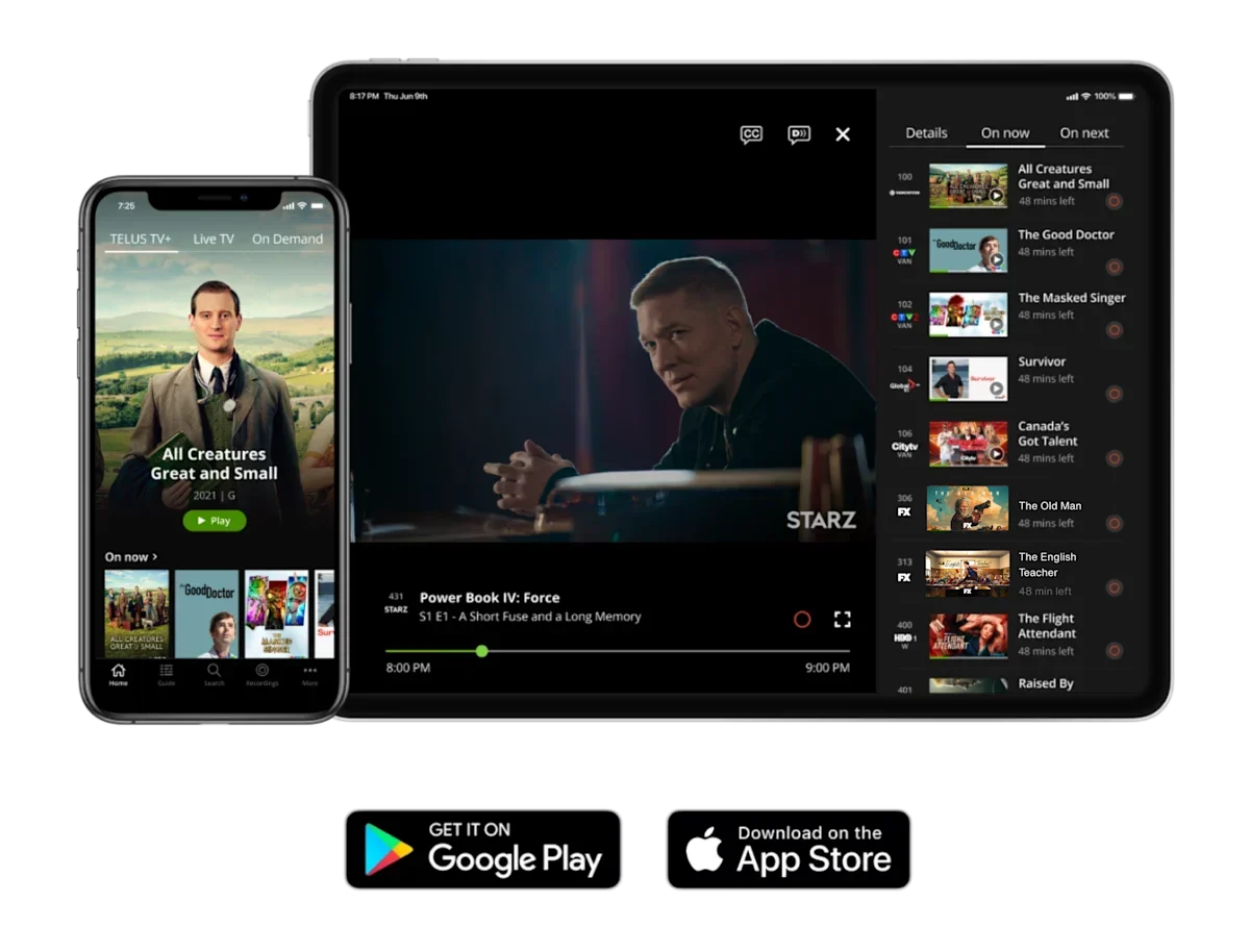 Watch TV on-the-go with the Optik TV App | TELUS