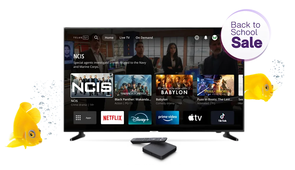 Enjoy streaming and live TV when bundled with Internet | TELUS