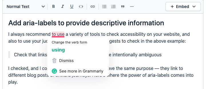 Rich Text field tips and tricks | Contentful