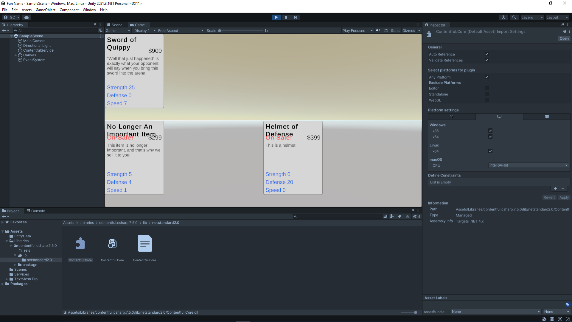 Unity game development with Contentful | Contentful