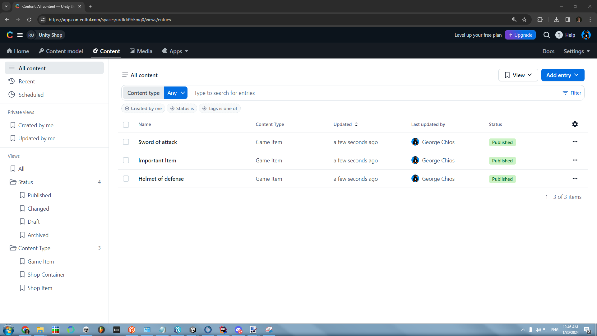 Unity game development with Contentful | Contentful