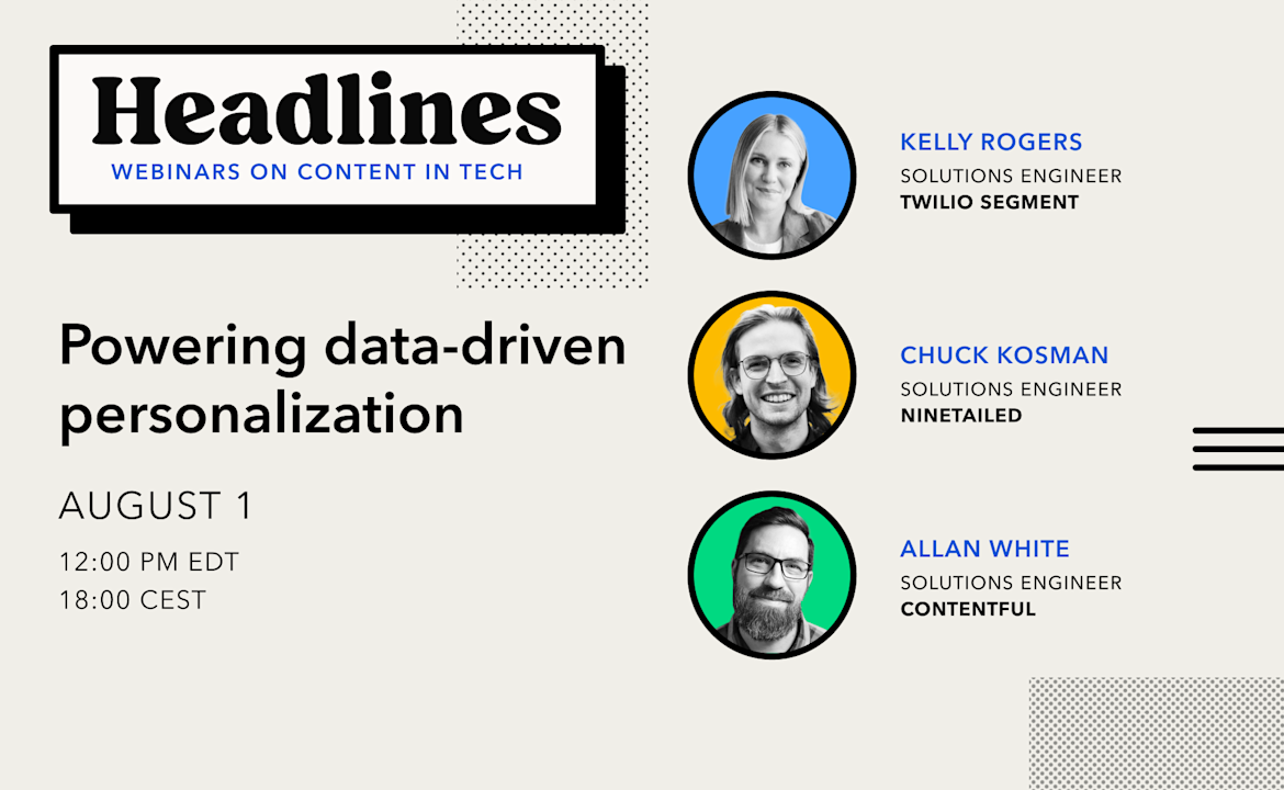 Powering data-driven personalization with Twilio | Contentful