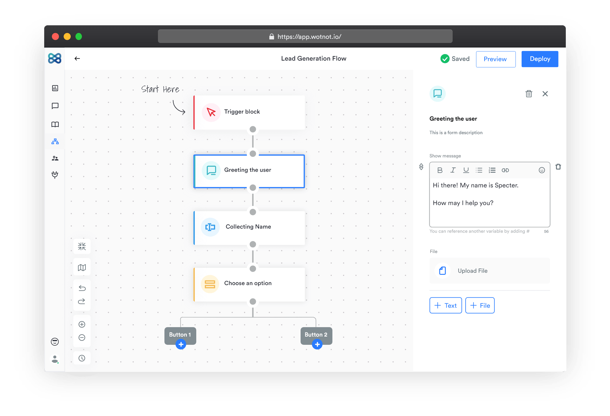No Code Chatbot Builder | Build A Chatbot | Best Bot Builder Platform