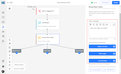 How to Create a Chatbot From Scratch in 2023 [No Code] | WotNot