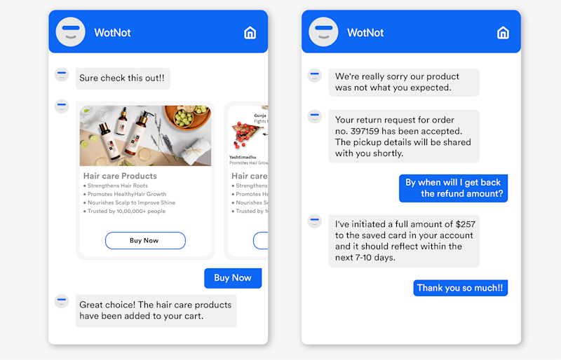 8 Essential E-commerce Chatbot Scripts For E-Commerce Website | WotNot