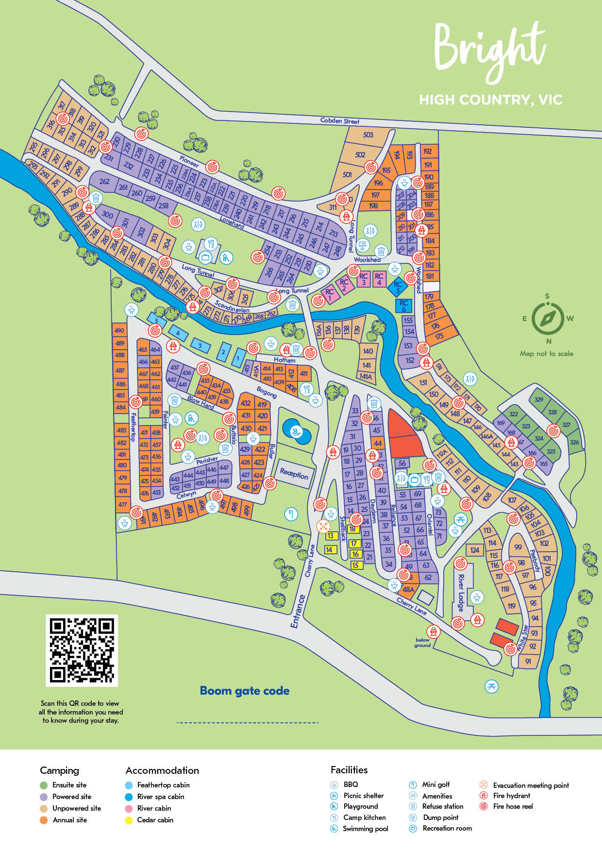 Park Map - NRMA Bright Holiday Park