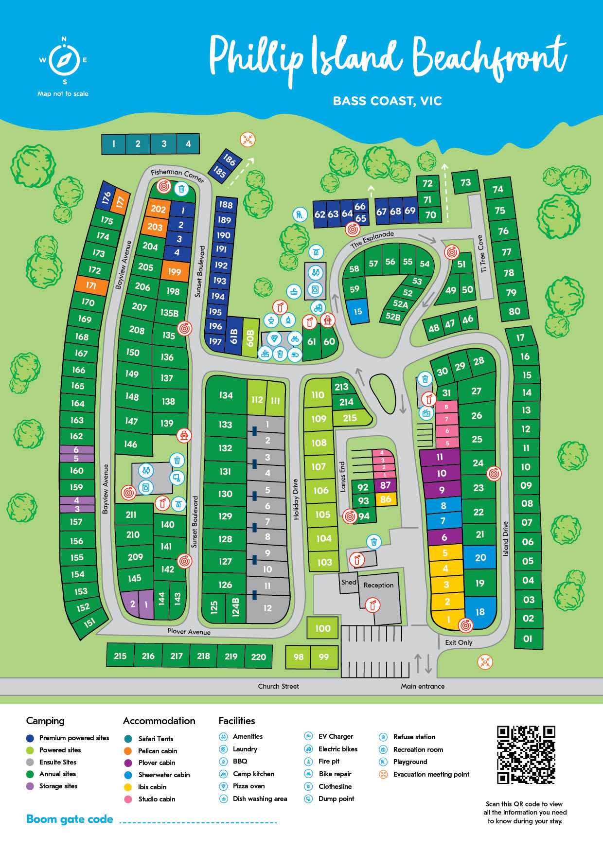 Park map - NRMA Phillip Island Beachfront Holiday Park