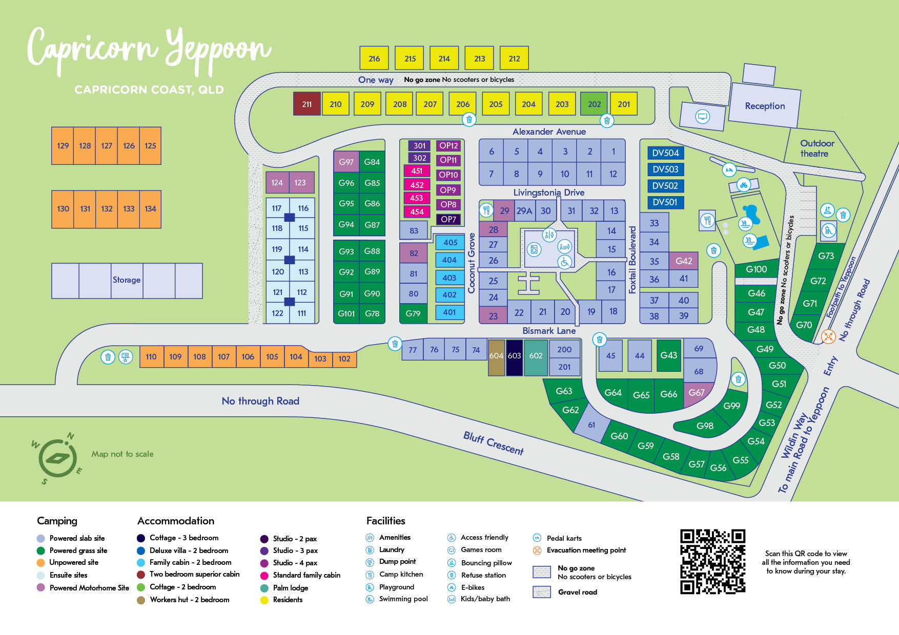 Park map - NRMA Capricorn Yeppoon Holiday Park