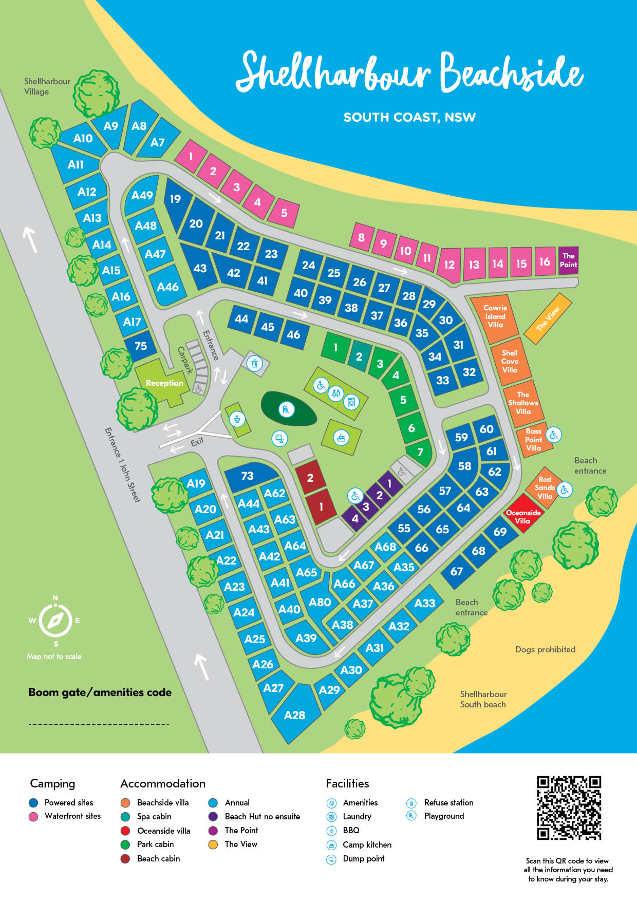 Park map - NRMA Shellharbour Beachside Holiday Park