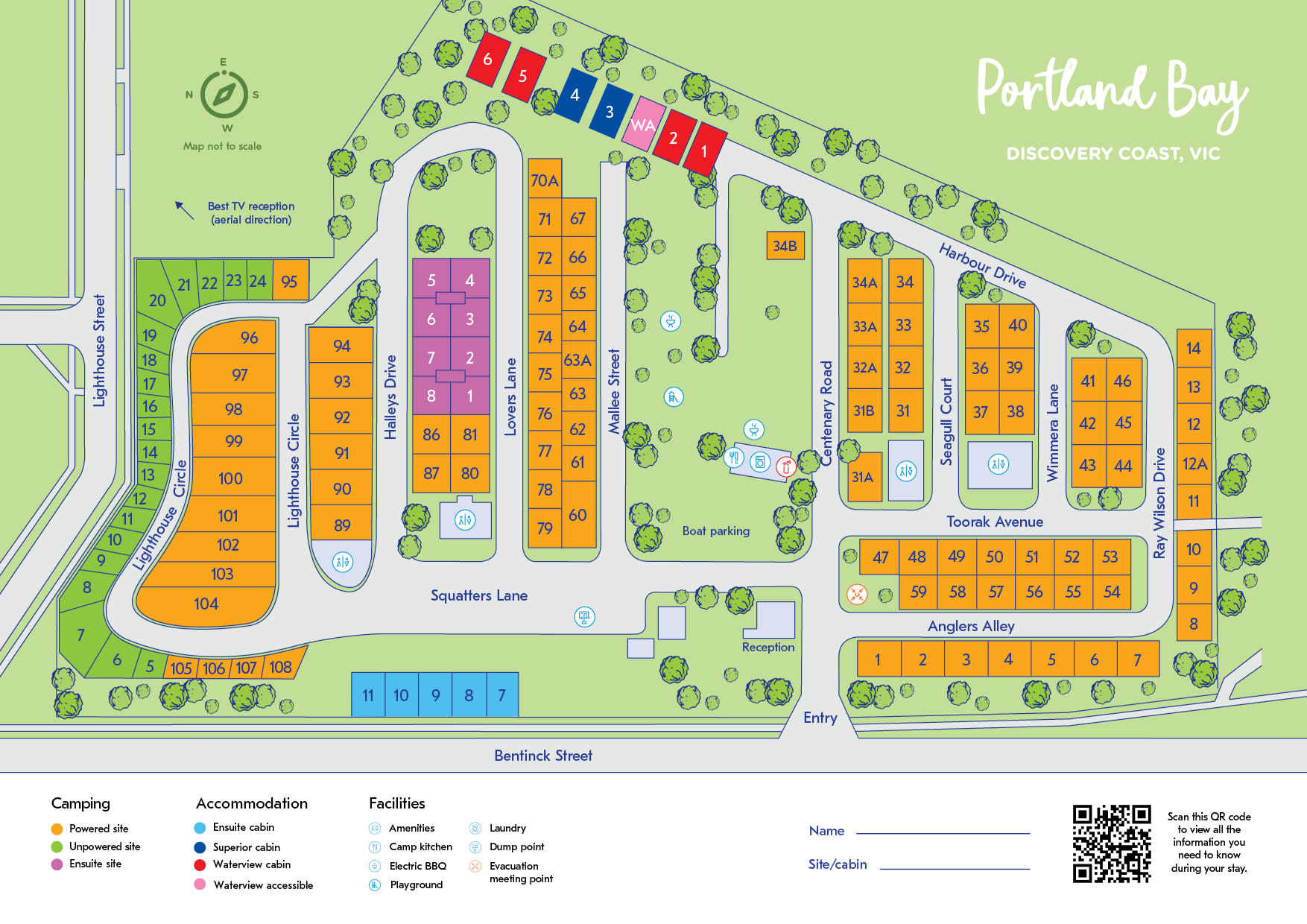 Park Map - NRMA Portland Bay Holiday Park
