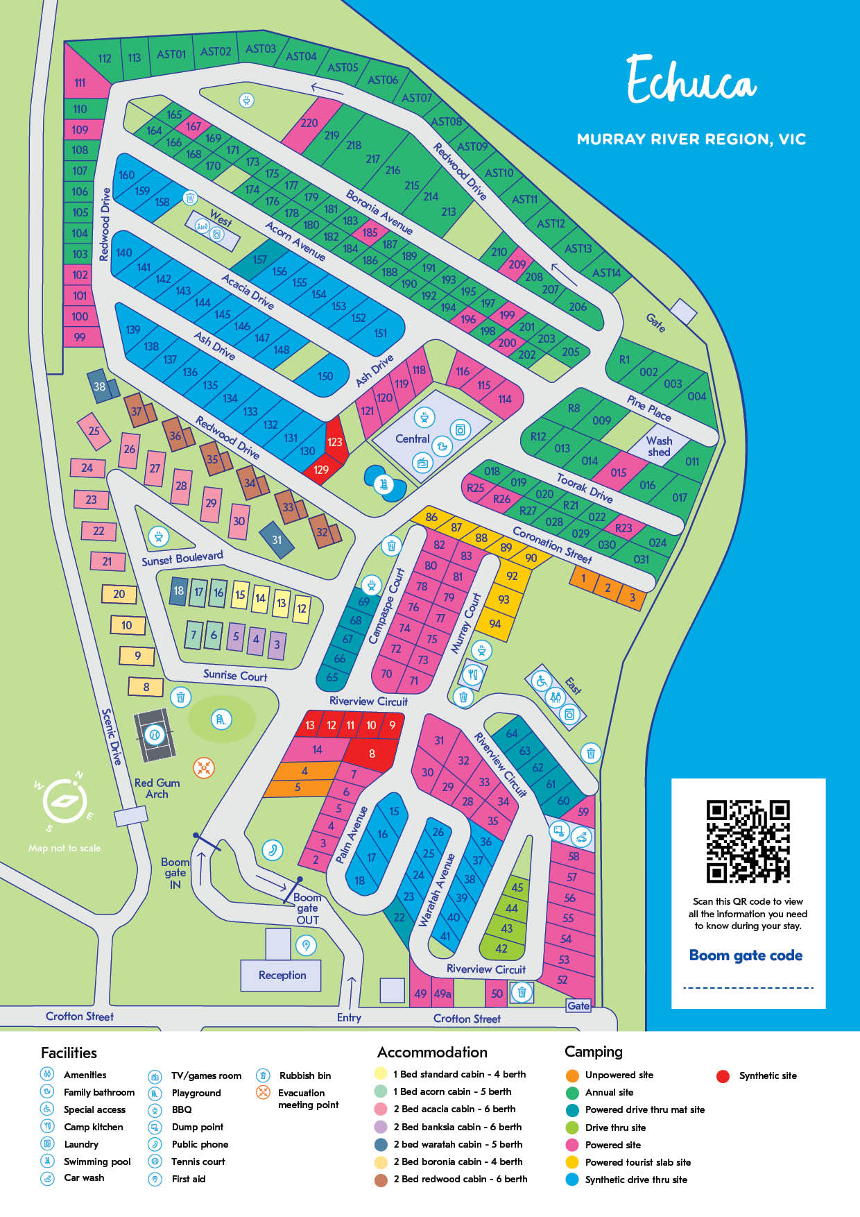 Park map - NRMA Echuca Holiday Park
