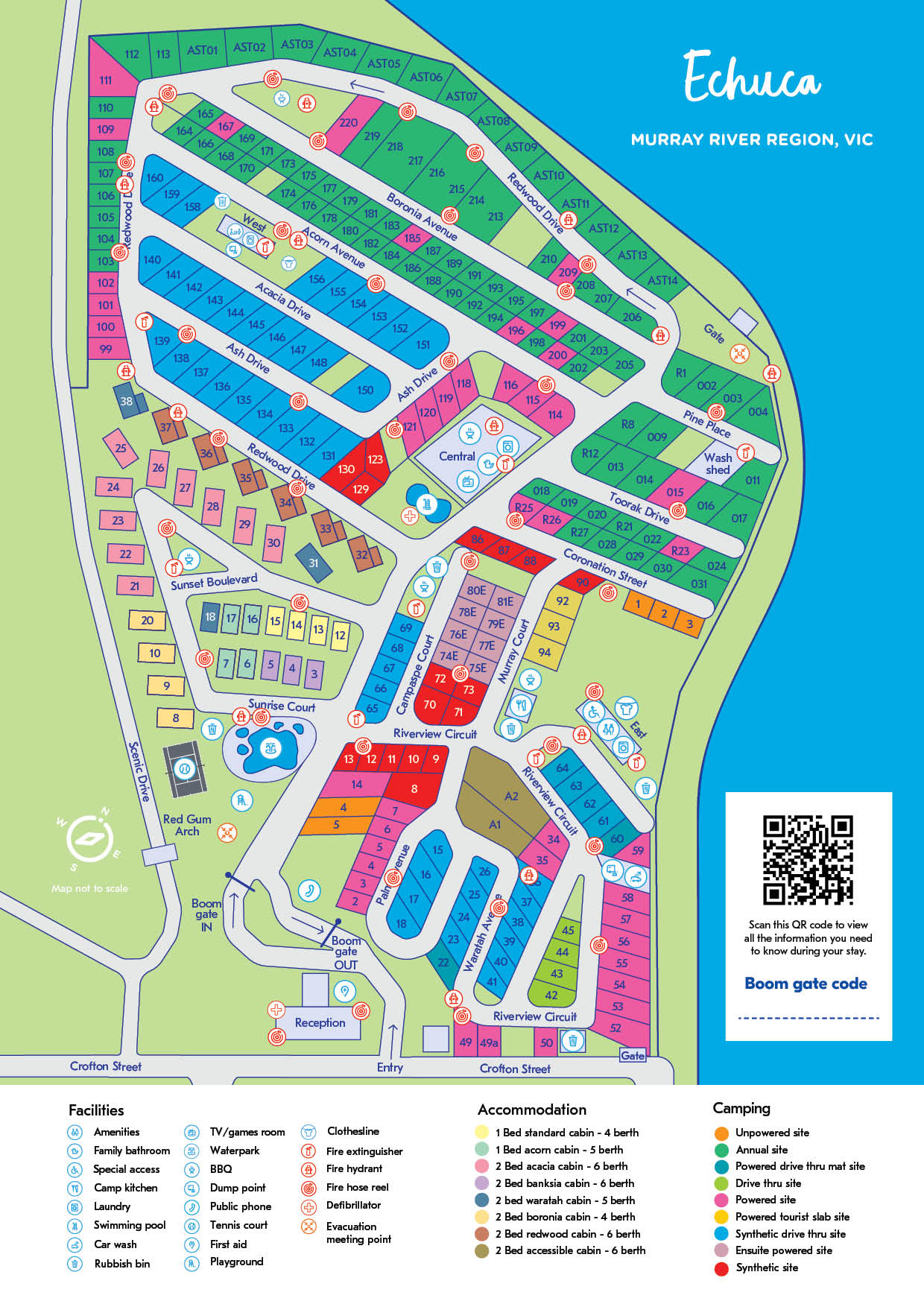 Park map - NRMA Echuca Holiday Park