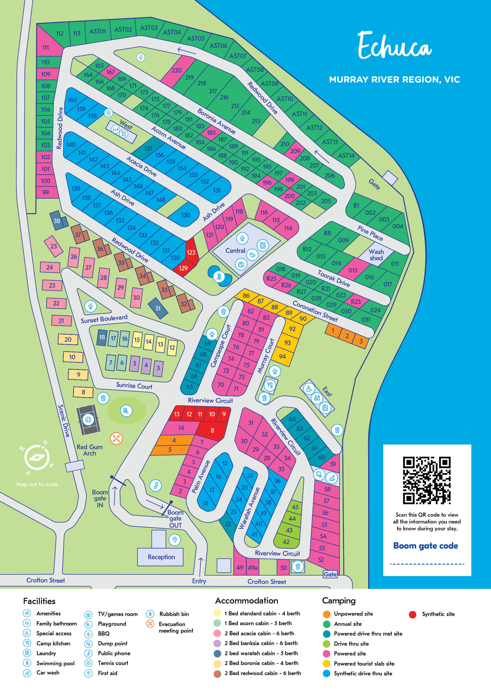 Park map - NRMA Echuca Holiday Park