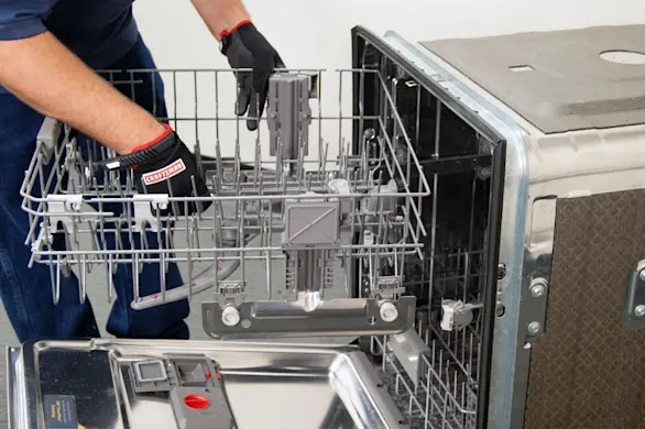How to replace a dishwasher upper rack height adjuster | Repair guide