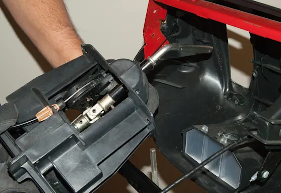 How to replace a snowblower 4-way chute control assembly | Repair guide