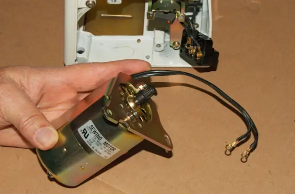 How to replace a sewing machine drive motor | Repair guide