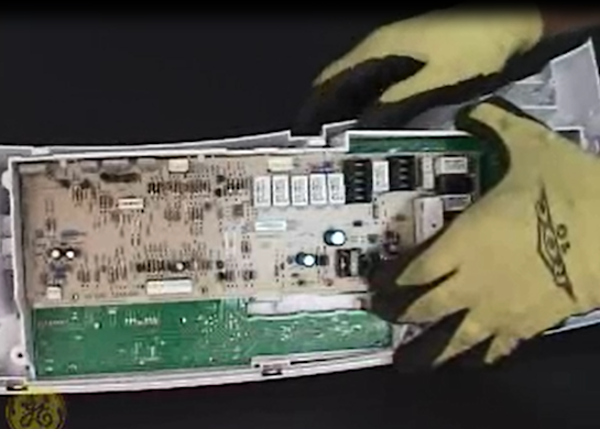 How to remove a GE front-load washer control panel and control board ...