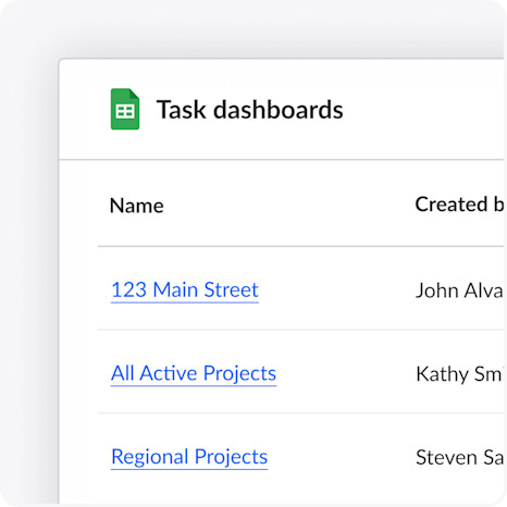 Integration Page - Google Sheets | Fieldwire by Hilti