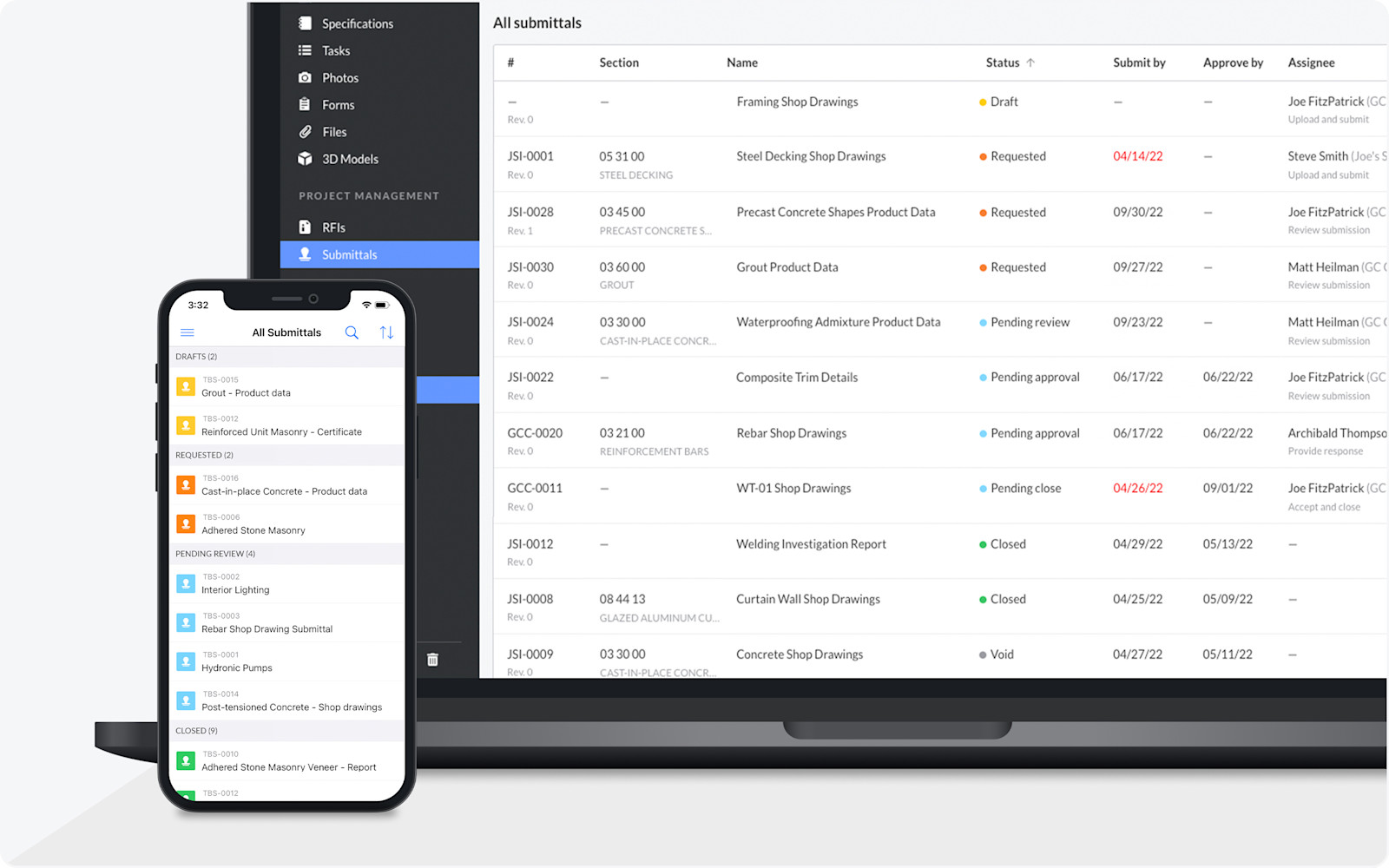 Submittals | Fieldwire by Hilti