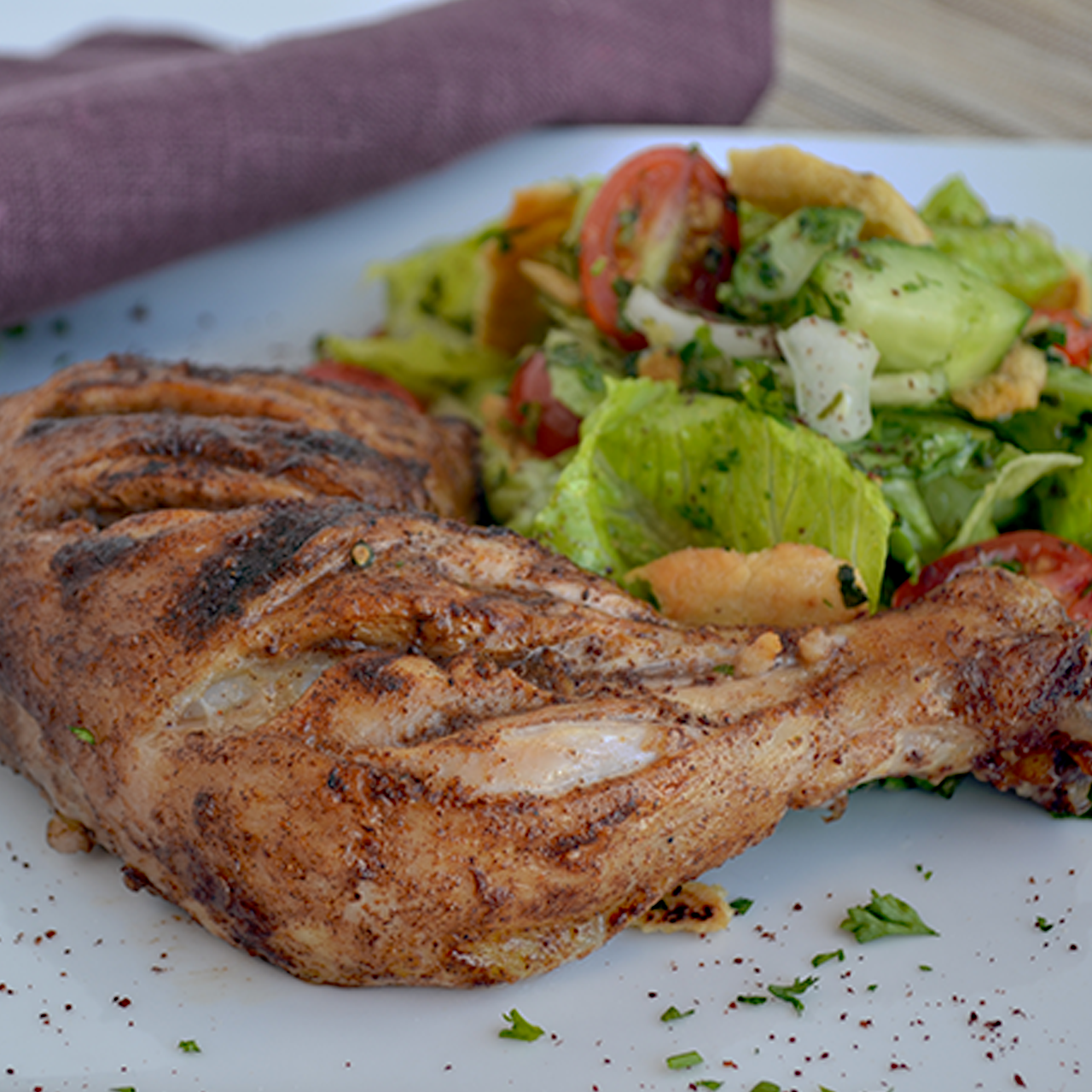 Lebanese Grilled Chicken with Fattoush