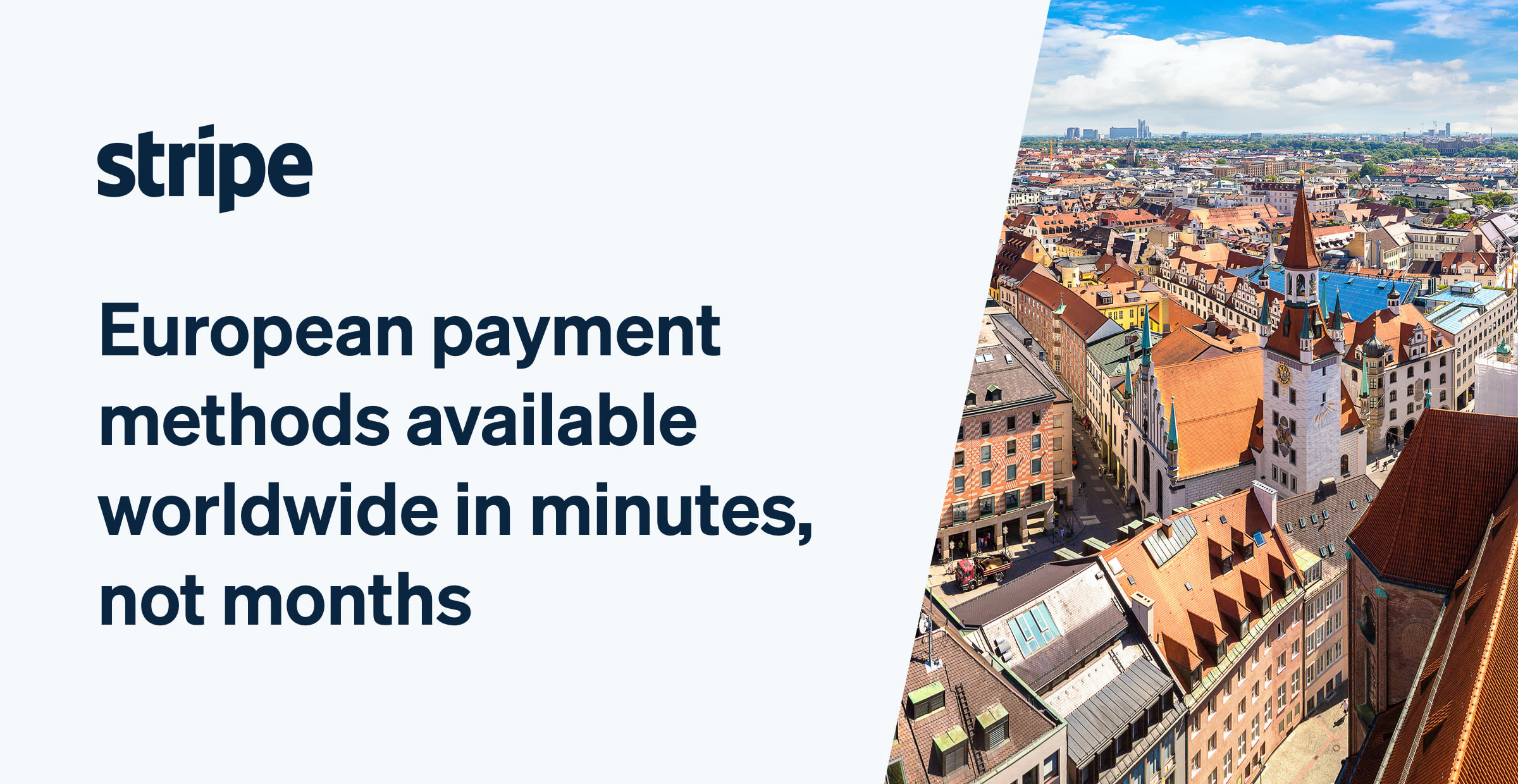 European payment methods available worldwide in minutes, not months