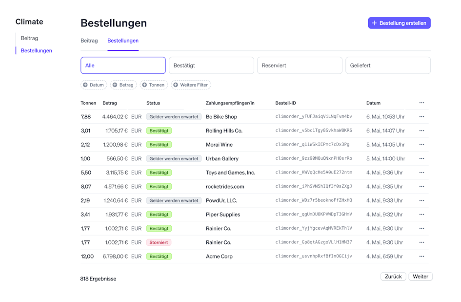 Stripe Climate Orders | Stripe Climate
