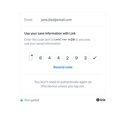 Link by Stripe: One-click payments
