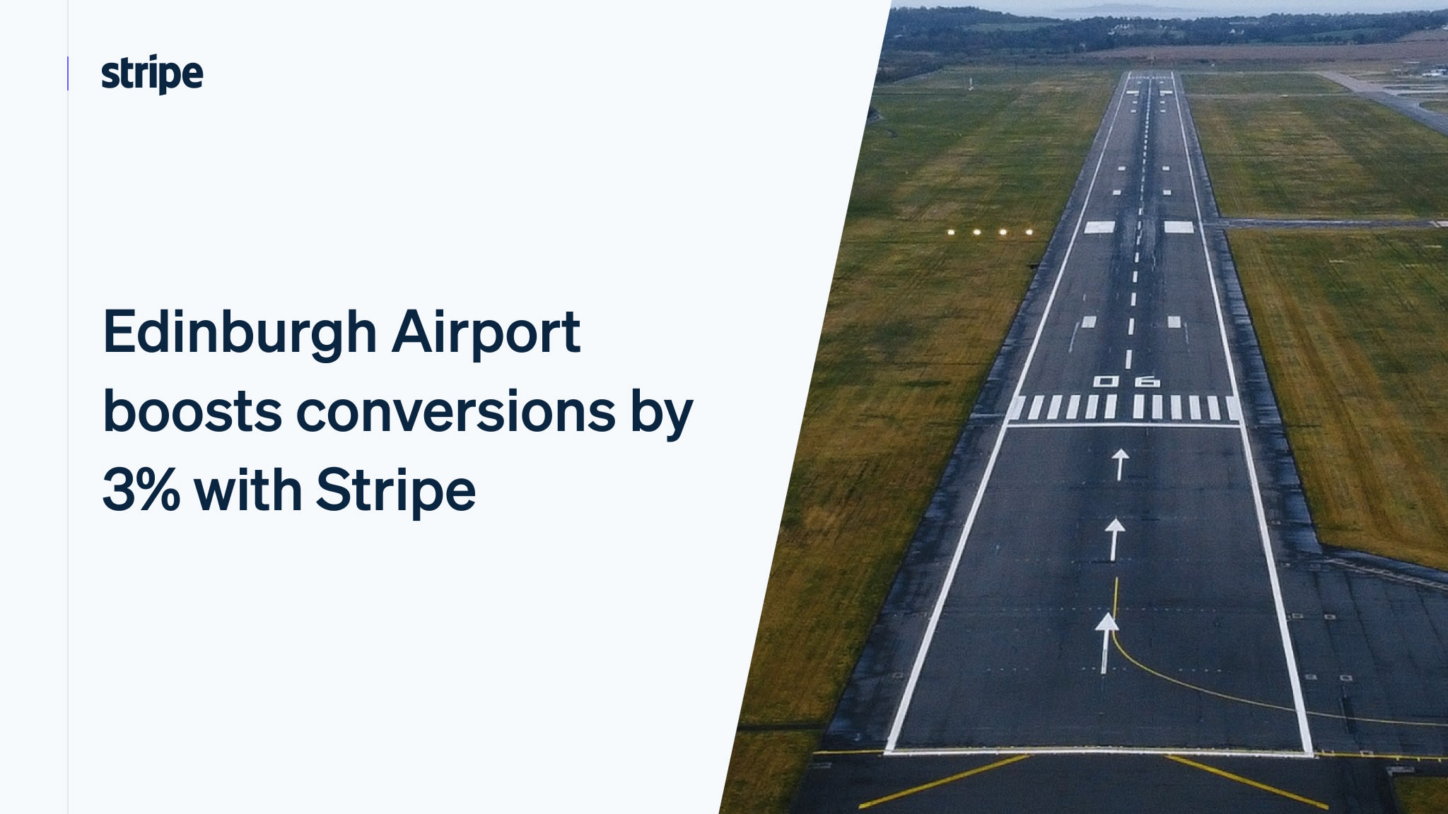Edinburgh Airport Boosts Conversions by 3% | Stripe