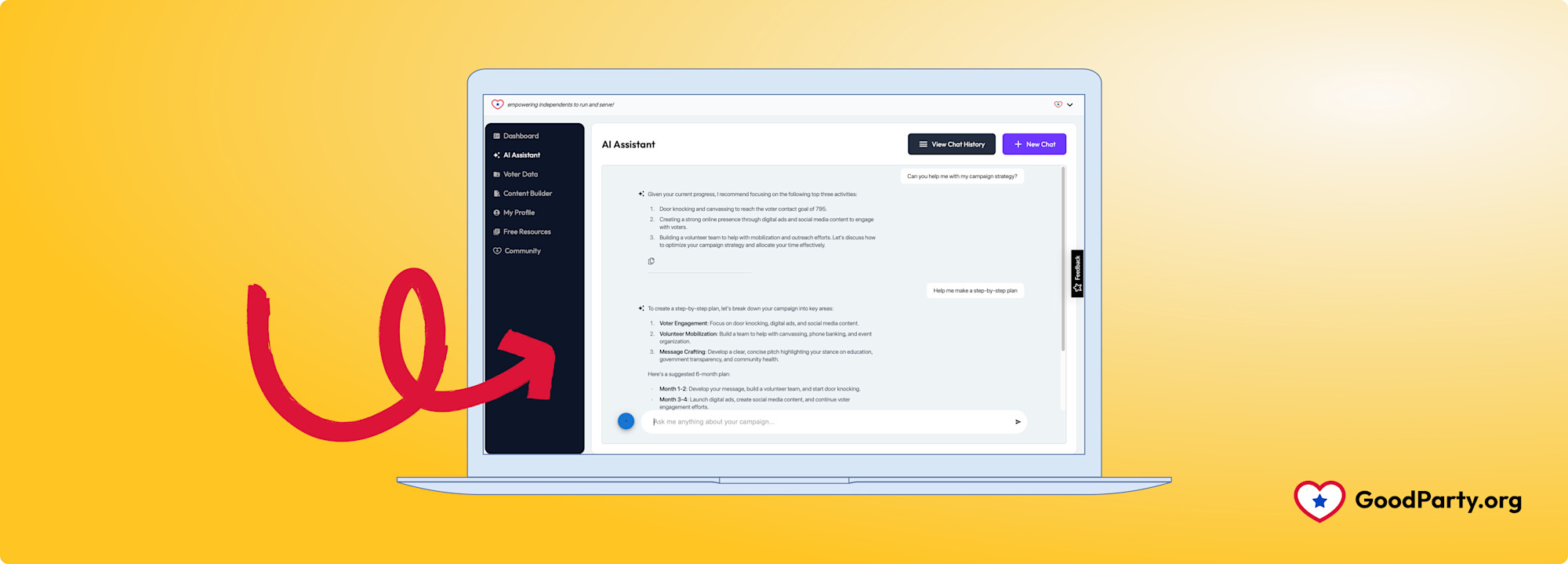 Running Smarter Political Campaigns with an AI Assistant | GoodParty.org