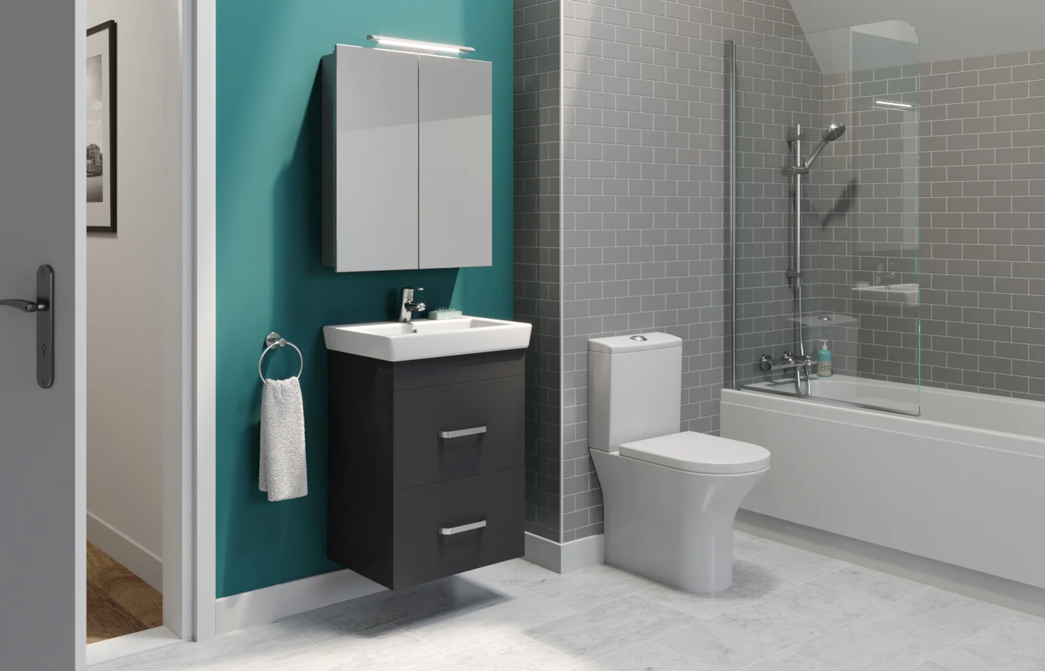 bathroom floating units