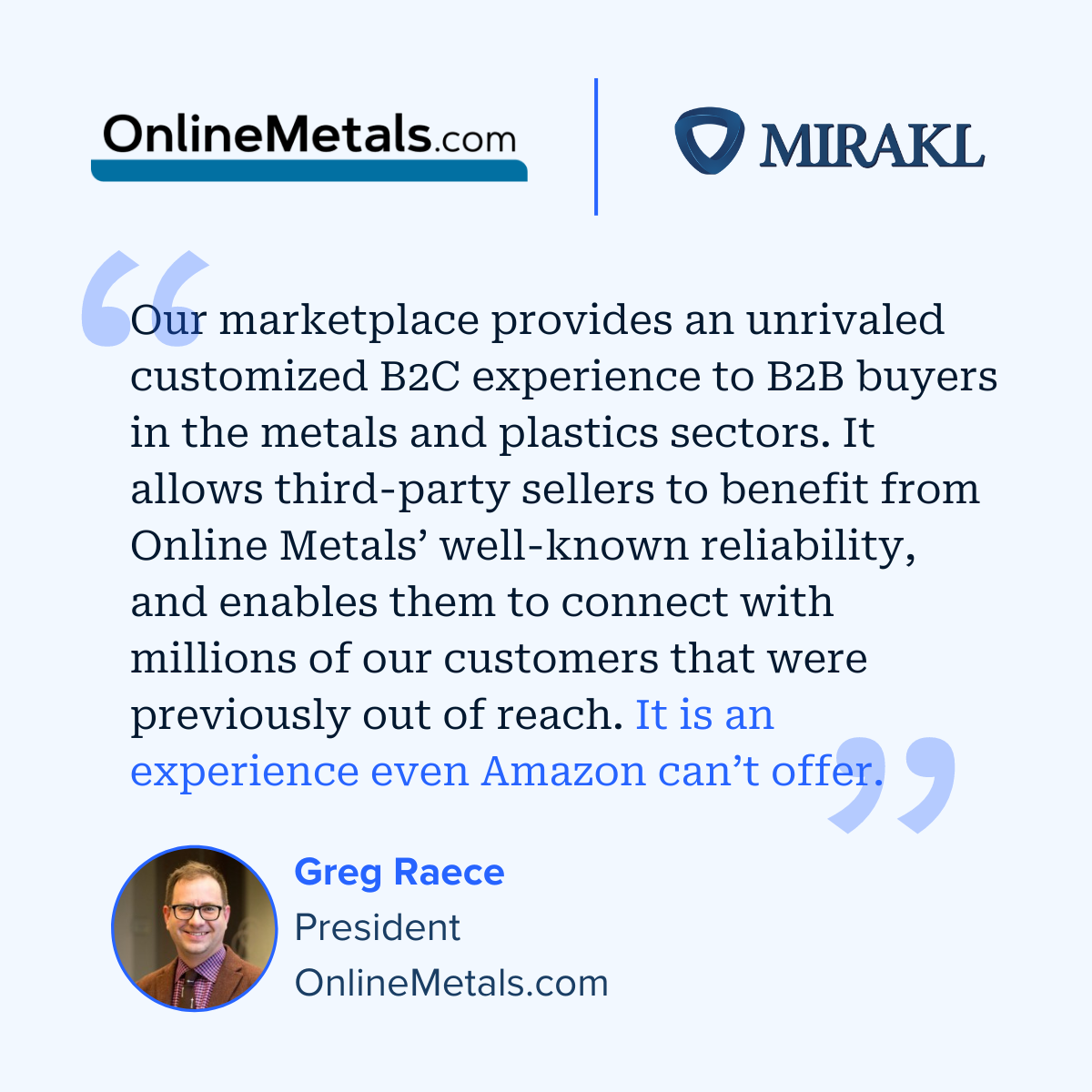 Online Metals Launches First B2B Metals Marketplace with Mirakl