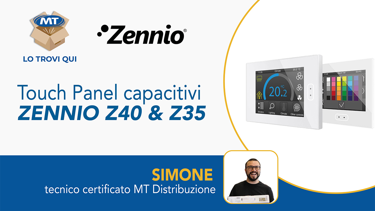 Unboxing Touch Zennio Z35 Z40 | MT Distribuzione