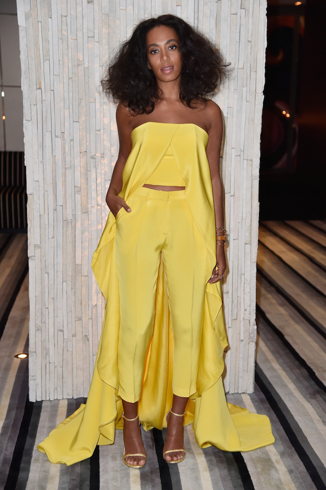 Solange Makes A Case For All Yellow Everything at Art Basel | Into The ...