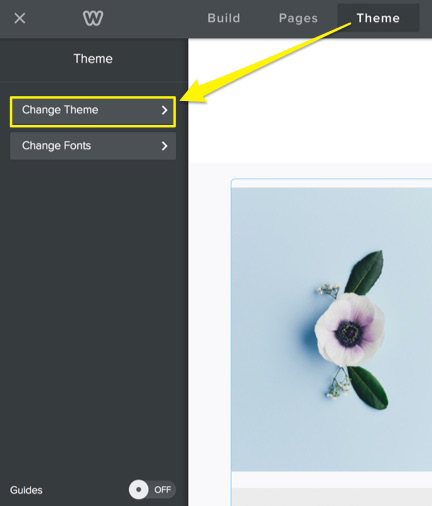 Switch and Manage Themes | Weebly Support - US