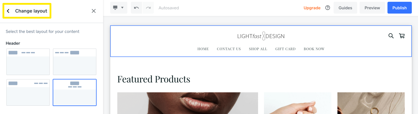 Customize Your Website Header | Weebly Support - US