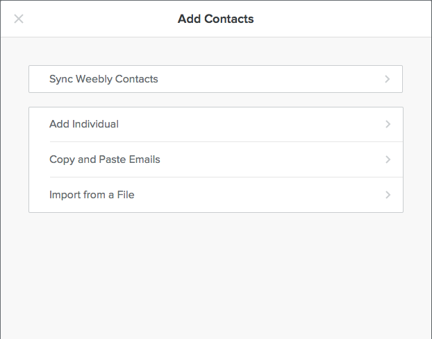 How to Upload a Mailing List | Weebly Support - US
